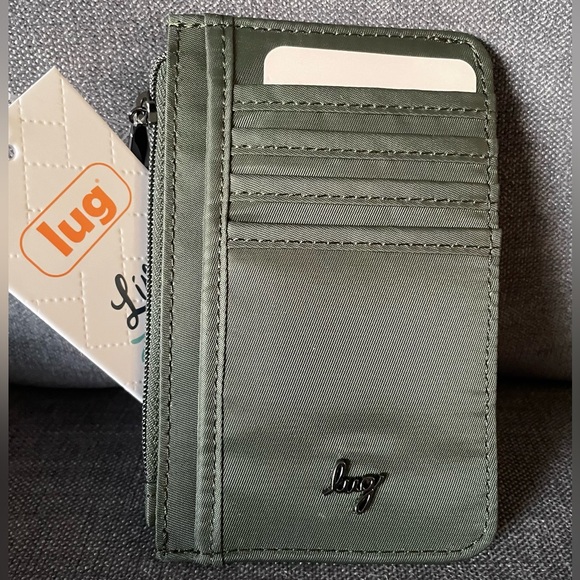 lug | Bags | Lug Slide Card Wallet Rfid Olive Green | Poshmark